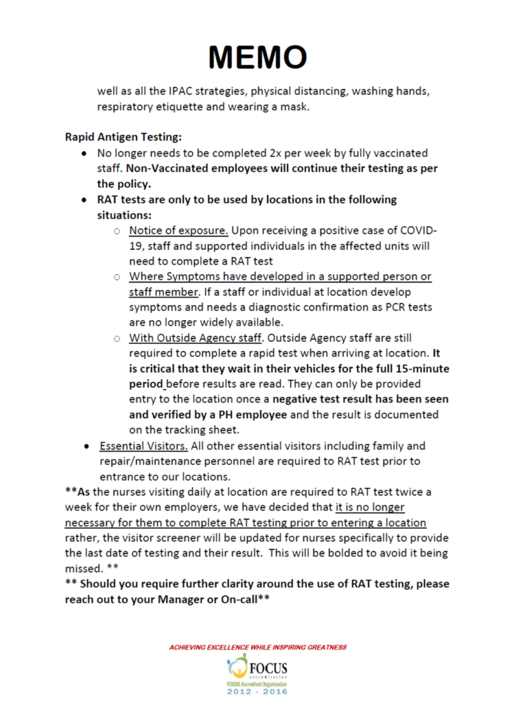 COVID-19 Service Update – Commitment to Continuous Communication ...